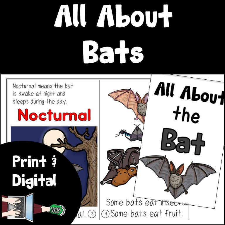 Bat Book Print and Digital | Decodable & Emergent Reader – My Store